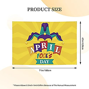 April Fools Day Banner Yard Outdoor Party Congratulations Welcome Home Banners Photography Background Decoration