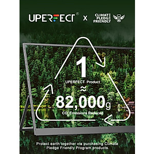 UPERFECT Portable Monitor 18.5 inch 120HZ 100% sRGB 1080P with VESA & Stand 180° Adjustable Ultra-Slim & Lightweight Frameless FHD FreeSync IPS HDR Gaming Display, Travel Second Monitor for Laptop