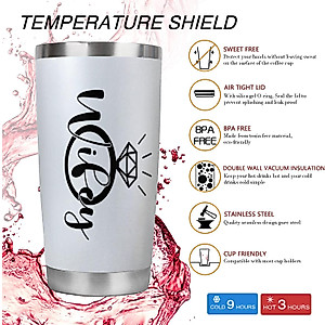 Znutrce Gifts for Wife from Husband, Wife Gifts - Valentines Day Gifts for Her - Anniversary, Birthday Gifts for Her - Wife Birthday Gift Ideas, Wifey Tumbler 20 Oz.