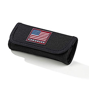 Oakley Flak 2.0 XL Sunglasses (Matte Black Frame/Prizm Deep H2 O Polarized Lens) with USA Flag Lens Cleaning Kit