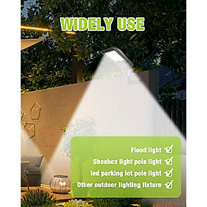 YXL 90 Degree Wall Mount Bracket with 2-3/8in OD Tenon, Wall Mount L Shape Bracket for LED Street Lights Parking Lot Lights Street Lights Shoebox Area Lights, Heavy Duty Steel, Dark Bronze, 2 Pack