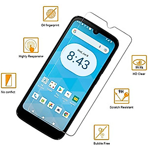 [3 Pack] Tznzxm for ANS Artia Tempered Glass Screen Protector, Case Friendly 9H Hardness HD Clear [Anti-Scratch] [Bubble Free] [Anti-Fingerprint] Film for ANS Artia ACK2326 assurancewireless