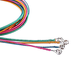 Electric Bass Guitar Strings Colorful Guitar String Alloy Wound Electric Bass Strings Accessories