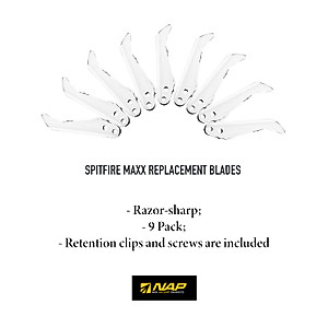 New Archery Products Spitfire Maxx 100/125 Grain Archery Bowhunting Replacement Blades for Spitfire Maxx Broadheads - 9 Pack