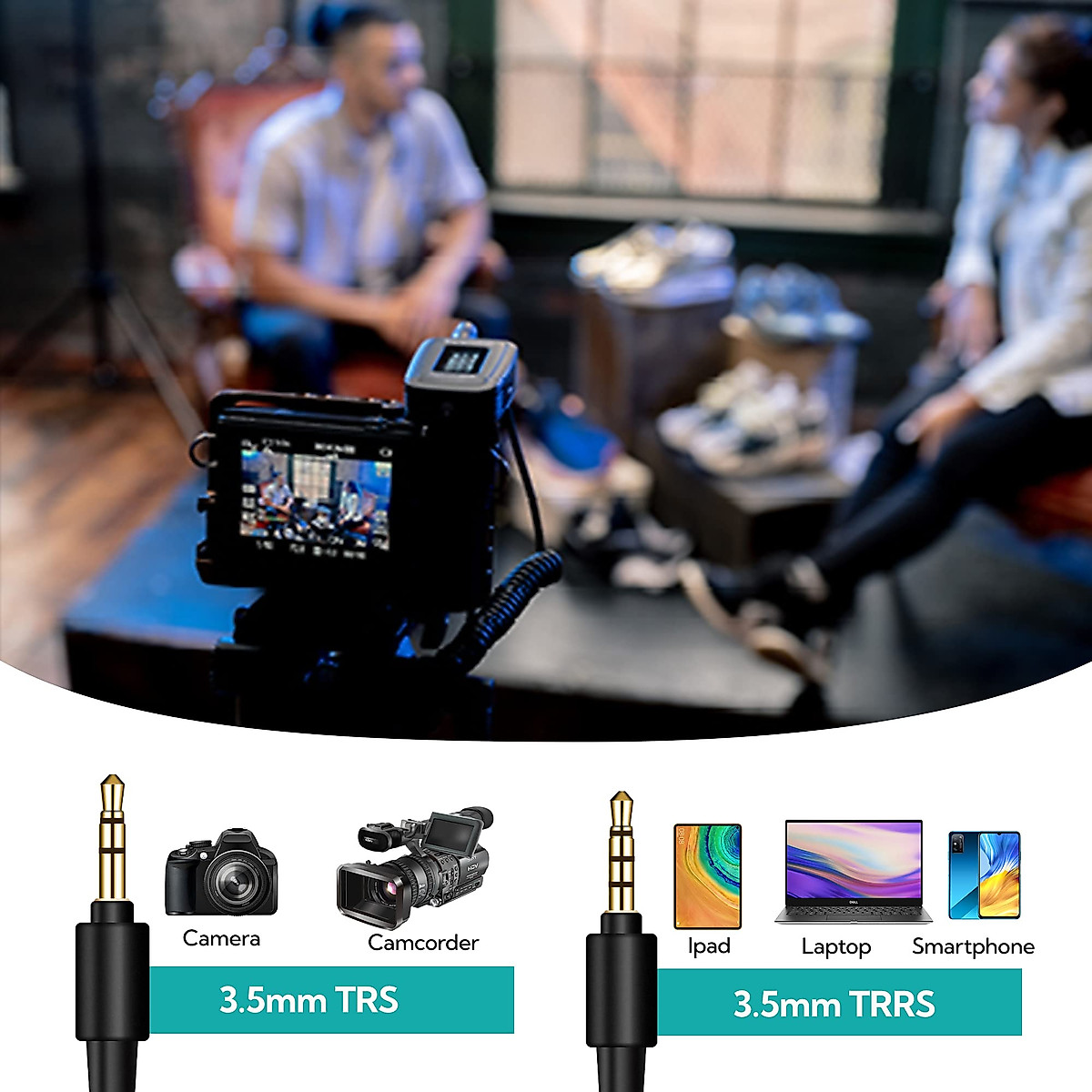 Wireless Handheld Microphone Holder, Saramonic Blink500 PRO HM Mic Stand for Blink500 PRO B1/B2/B3/B4/B5/B6 Transmitter Interview, Report Film, Stage, Speaker, Amplifier, Mixer, iPhone, Camera, Laptop
