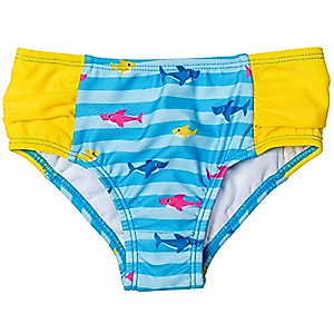 Baby Shark Toddler Girls Swim Rash Guard Tankini Top Bottom Set Blue 4T
