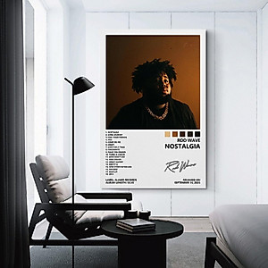 BIARA Rod Wave Poster Nostalgia Album Cover Poster Posters for Room Aesthetic Canvas Wall Art Bedroom Decor 12x18inch(30x45cm)