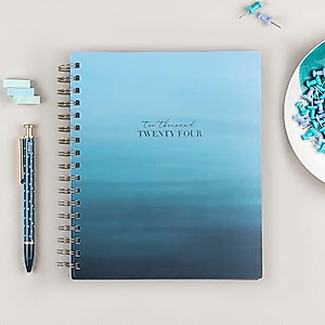 Blue Sky Life Note It 2024 Weekly and Monthly Planner Notes, 7" x 9", Frosted Cover, Wirebound, Marina (139480-24)