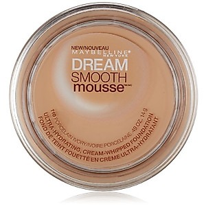 Maybelline New York Dream Smooth Mousse Foundation, Porcelain Ivory, 0.49 Ounce