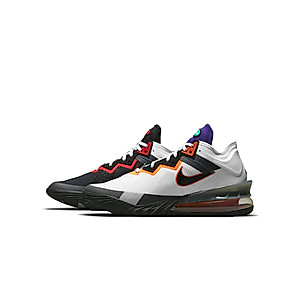 Nike Men's Lebron XVIII Low Greedy White/Black-Iron Grey-Volt (CV7562 100) - 8.5