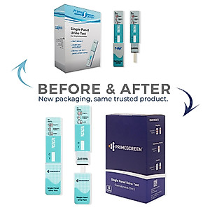 [5 Pack] Prime Screen THC Marijuana Drug Test Kit - Medically Approved Urine Drug Screening Test - Detects Any Form of THC Cannabis