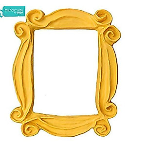 Handmade with Love by Fatima. As seen in Monica's Door. It has Two Side Tape in the back. Yellow Frame for your peephole. Present for your best friends.