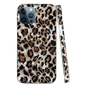 J.west iPhone 11 Pro Max Case Leopard for Women Girls,Cute Sparkle Translucent Clear Stylish Cheetah Pattern Design Slim Soft TPU Silicone Protective Phone Case Cover for iPhone 11 Pro Max 6.5" Bling