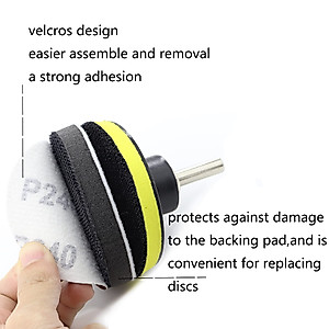 104PCS Car Foam Drill Buffing Pads 3Inch Car Headlight Restoration Kit Sanding Discs with M10 Backing Pad, Wool Buffing Polishing Pad, Sponge Buffing Pad, Interface Pad for Car Washing Cleaning Waxing