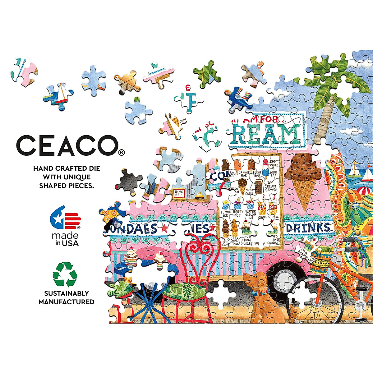 Ceaco - Food Trucks - Ice Cream Truck II - 500 Piece Jigsaw Puzzle