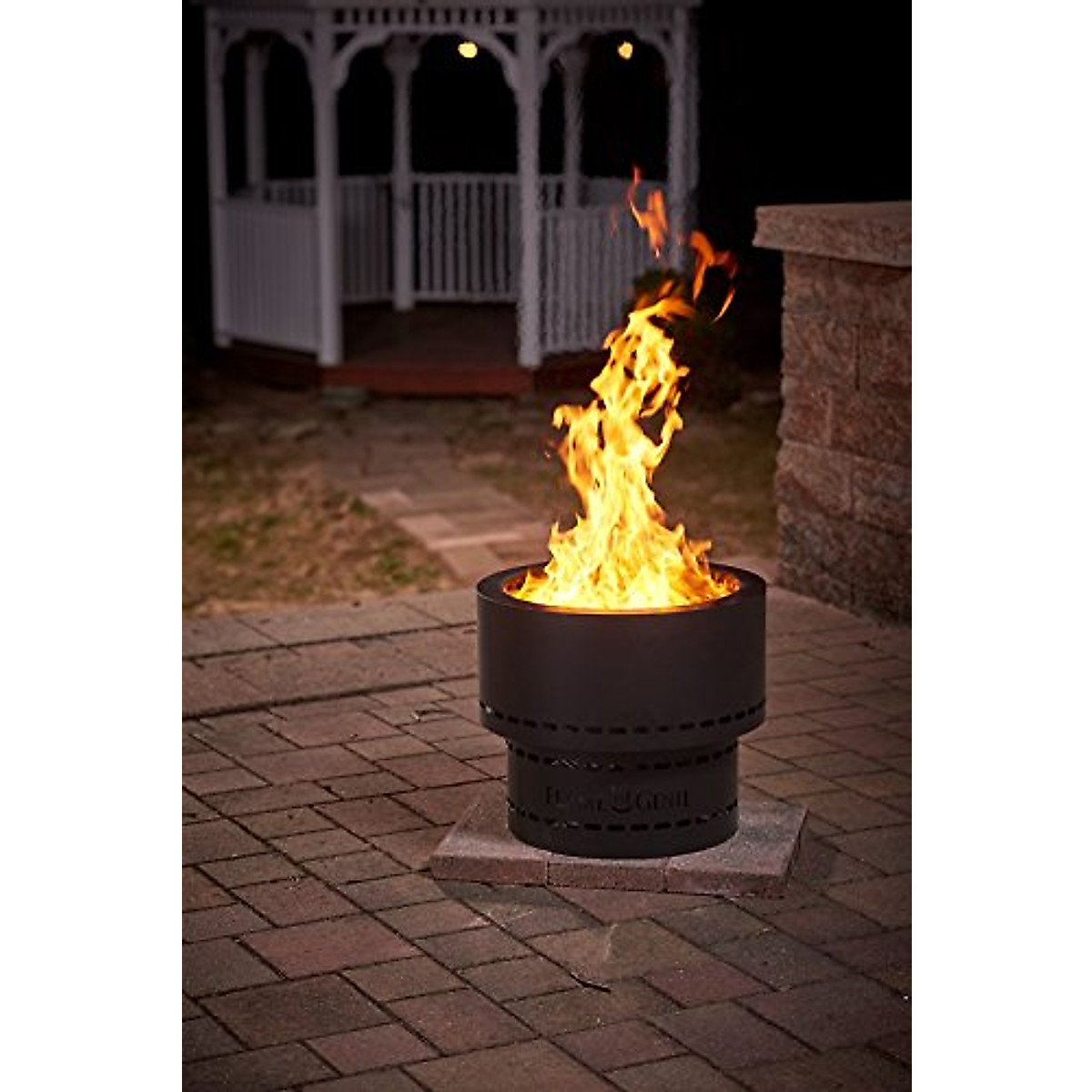 Flame Genie FG-19 Portable Smoke-Free Inferno Wood Pellet Fire Pit, USA Made, 19" Diameter, Black