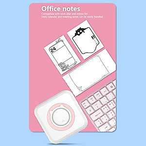 YDuupxe Mini Printer ABS Smart Pocket Thermal Picture Printer USB Photo Printer iOS (P-4)