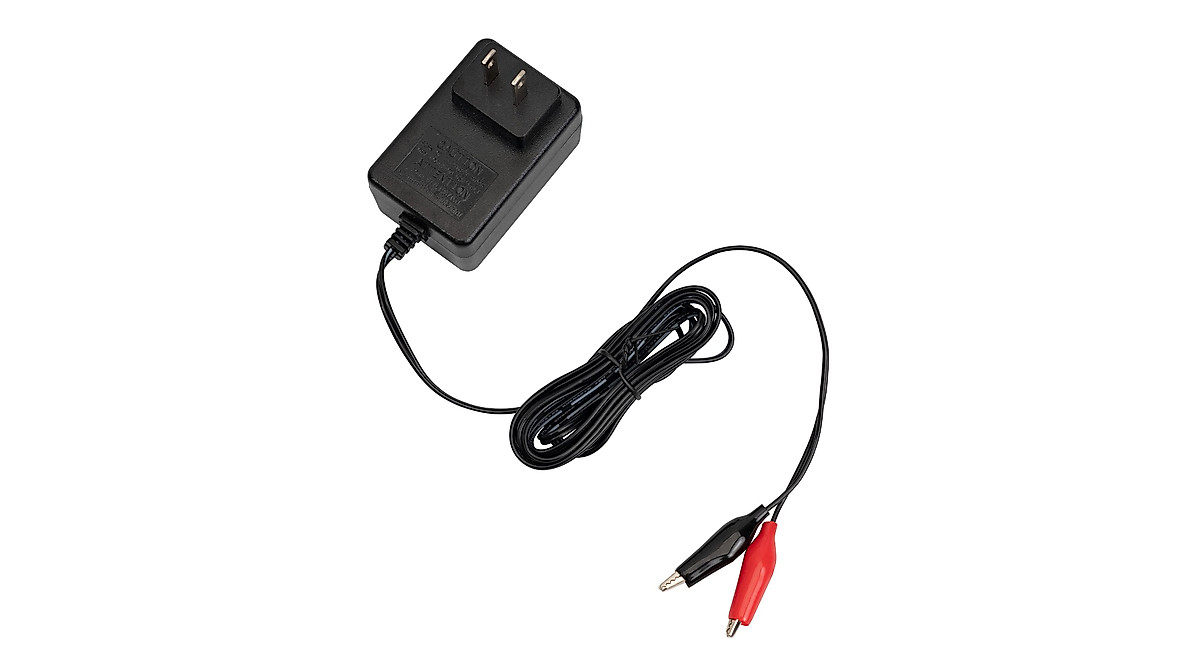 Portable 12V 1A Battery Charger - Safe & Compatible Lead Acid Charger