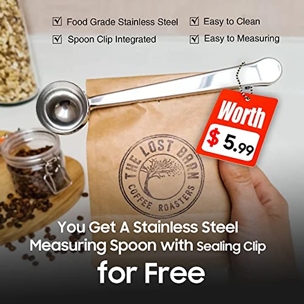 SimCoker Gravity Electric Salt and Pepper Grinder Set, Automatic Salt and Pepper Grinder Set Battery Operated, Adjustable Coarseness with LED Light, One Hand Automatic Operation, Spoon, Black, 2 Pack