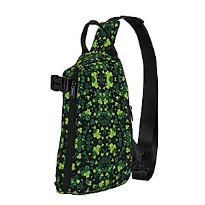 Crossbody Sling Backpack St-Patricks-Party-Shamrock Travel Hiking Chest Daypack One Strap Shoulder Bag