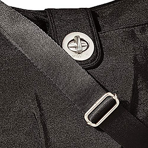 Baggallini womens International Sorrento RFID Hobo Bag, Black, One Size US