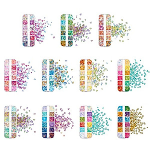 ✪ Glitter Sequins Party Decoration Resin Jewelry Making Supplies DIY Slime Crafts