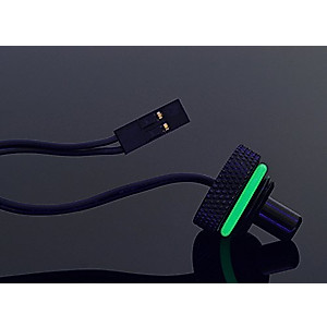 Bitspower G1/4" Temperature Sensor Stop Fitting, Matte Black