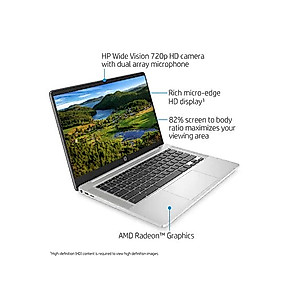 Newest HP Chromebook Laptop, 14" FHD Touchscreen, AMD 3015Ce Processor, 8GB RAM, 64GB eMMC Storage, Webcam, WiFi, Bluetooth, Chrome OS, Mineral Silver (Renewed)