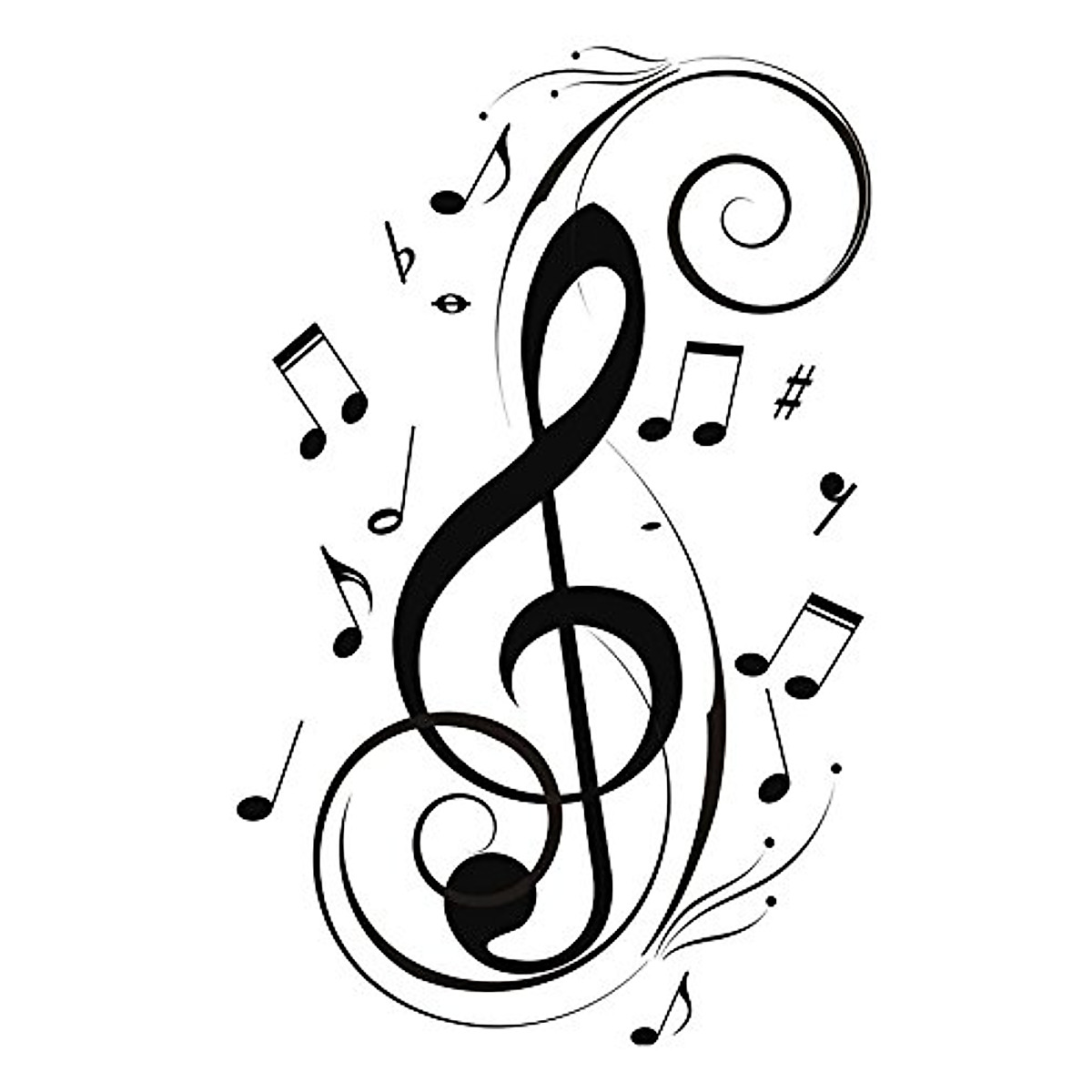 Sterling Silver Treble Clef "G CLEF" Music Symbol Ring (7)