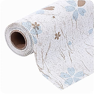 Ray Star Cabinet Liner, 18Inch X 8Feet Waterproof Shelf Liners for Kitchen Cabinets Non-Adhesive Unique Floral Non Slip Grip Liner Easy Clean Pantry Refrigerator Cupboard Drawer