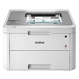 Brother HL-L3210CW USB & Wireless Single-Function Digital Color Laser Printer for Home Business Office - Print only - Print Speed up to 19 ppm, 600 x 2400 dpi, 250-Sheet Large Capacity (Renewed)