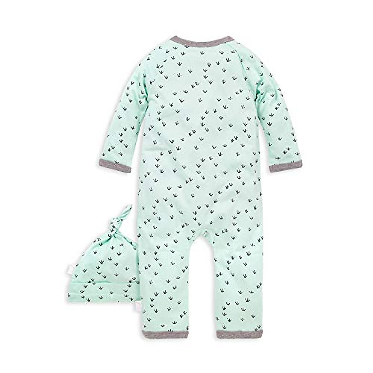Burt's Bees Baby Baby Boy's Romper Jumpsuit, 100% Organic Cotton One-Piece Coverall, Tweet Feet, 6 Months