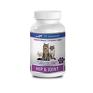 Pet Supplements Joint Care for Cats - Hip and Joint - for Cats - Health and Care - CHEWABLE - cat glucosamine Treats - 1 Bottle (120 Chews)