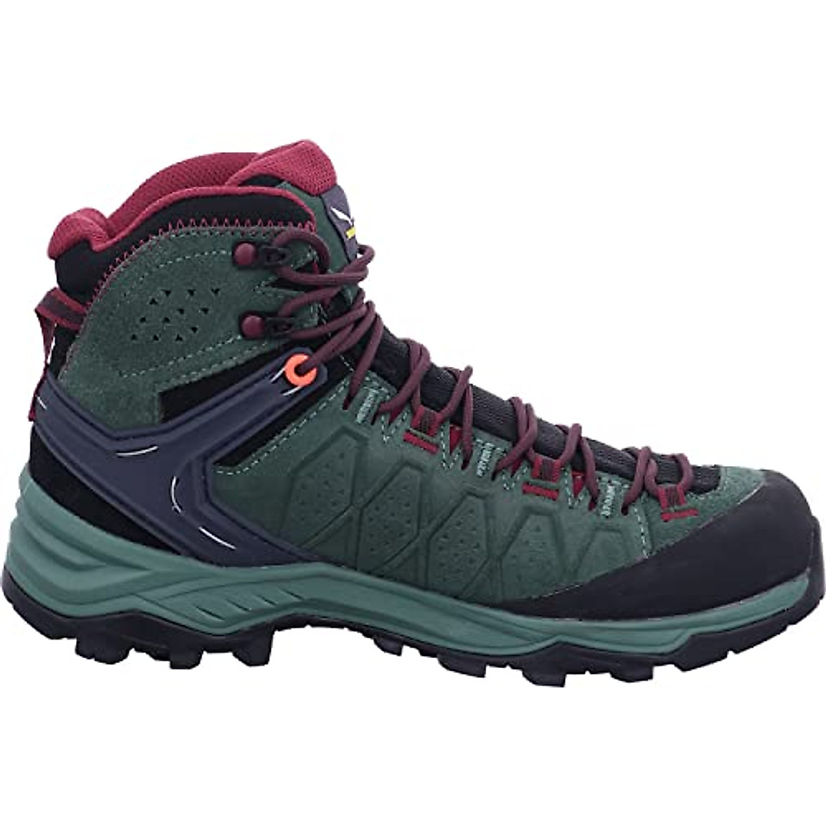 Salewa Women's Alp Trainer 2 Mid Gore-Tex Waterproof GTX Hiking Boot - Duck Green/Rhododendon - 10
