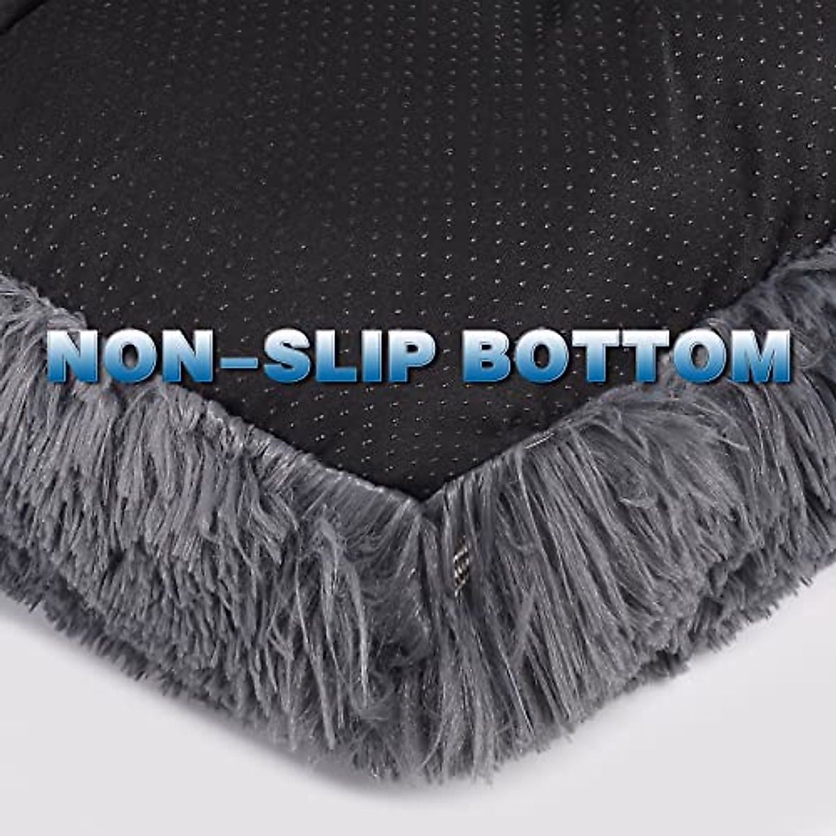 Dog Bed Mat Crate Pad, Dog beds for Large Dogs, Plush Soft Pet Beds, Dog beds & Furniture，Washable Anti-Slip Dog Crate Bed for Large Medium Small Dogs and Cats (29" x 21", Dark Grey)