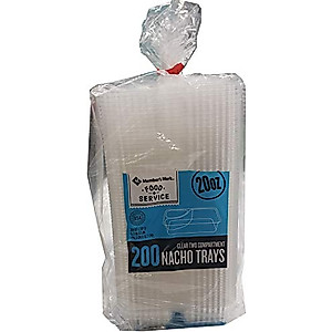 Member's Mark Clear Nacho Tray, 200 Count