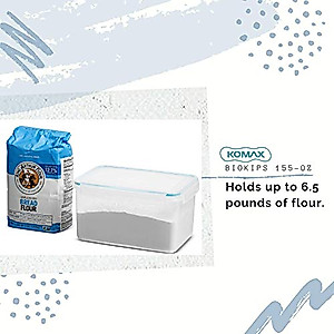 Komax Biokips Airtight Food Storage Containers With Lids | Set of 6 Kitchen Pantry Organization and Storage Containers | BPA-free Sugar, Flour, Dry Food Containers