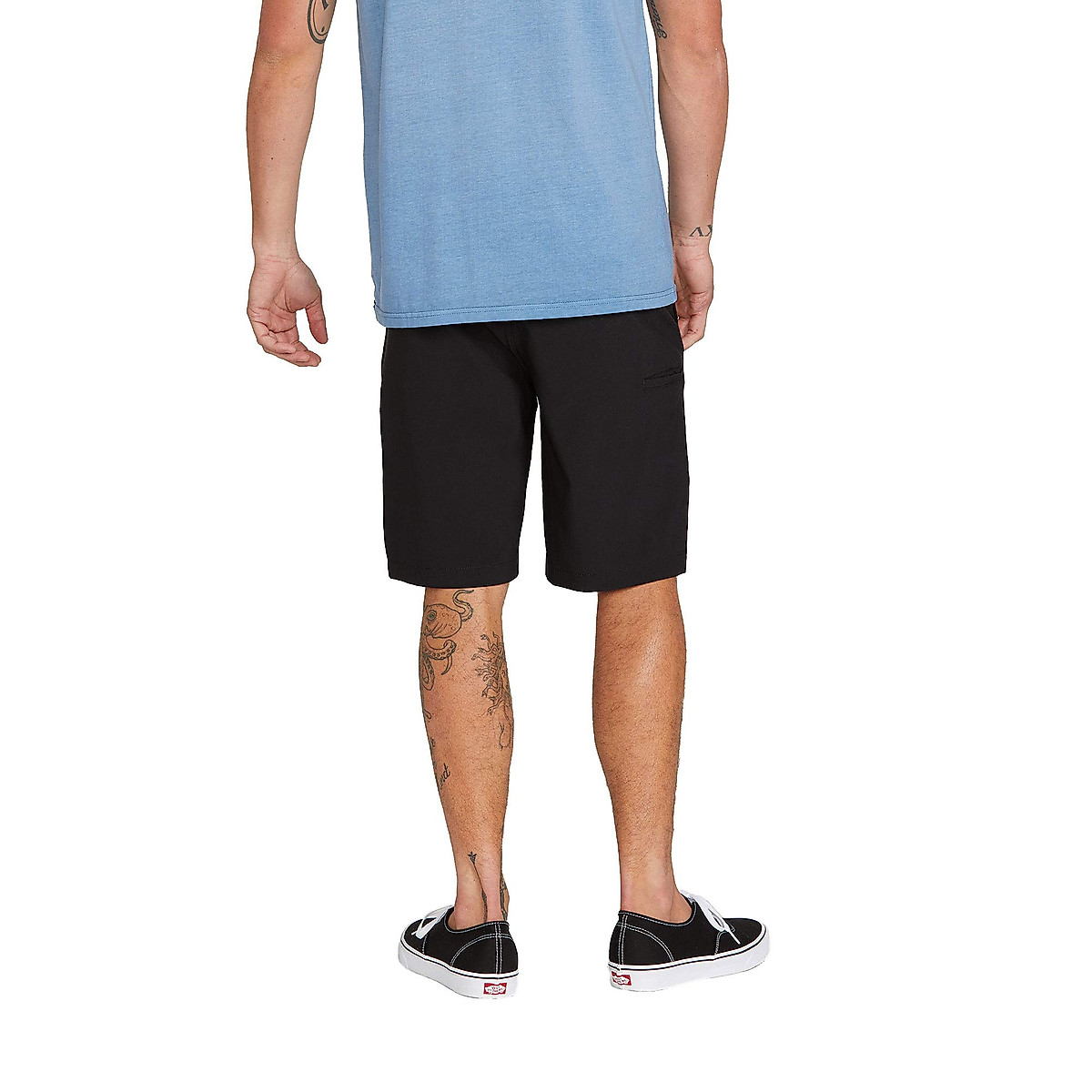 Volcom Men's Kerosene 21" Hybrid Chino Shorts, Black, 32