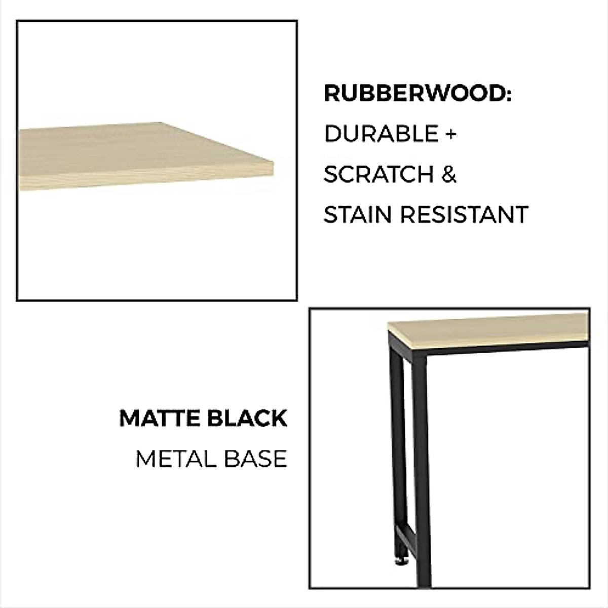 ClosetMaid ProGarage Garage Storage Base Cabinets & Workbench Top 3-Piece Set, Custom, Durable, Adjustable, Steel Construction, Black