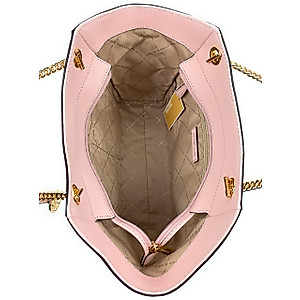 Michael Kors Jet Set Travel Large Chain Shoulder Tote bundled with Michael Kors Jet Set Travel Trifold Wallet (Powder Blush)