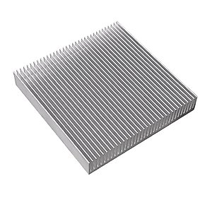 Aluminum Heatsink 3.54x3.54x0.59 inch / 90x90x15 mm Large Heat Sink Radiator Circuit Board Cooling Cooler Fin for Chip VGA RAM LED Electronic Power Amplifier Electronic Heat Dissipation - Sliver