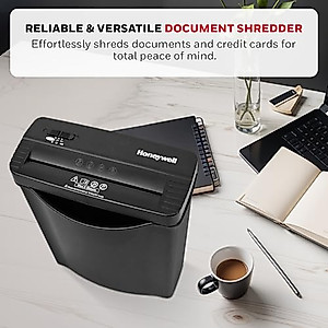 Honeywell Safes & Door Locks 9306F 6 Sheet Strip-Cut Paper Shredder, Black