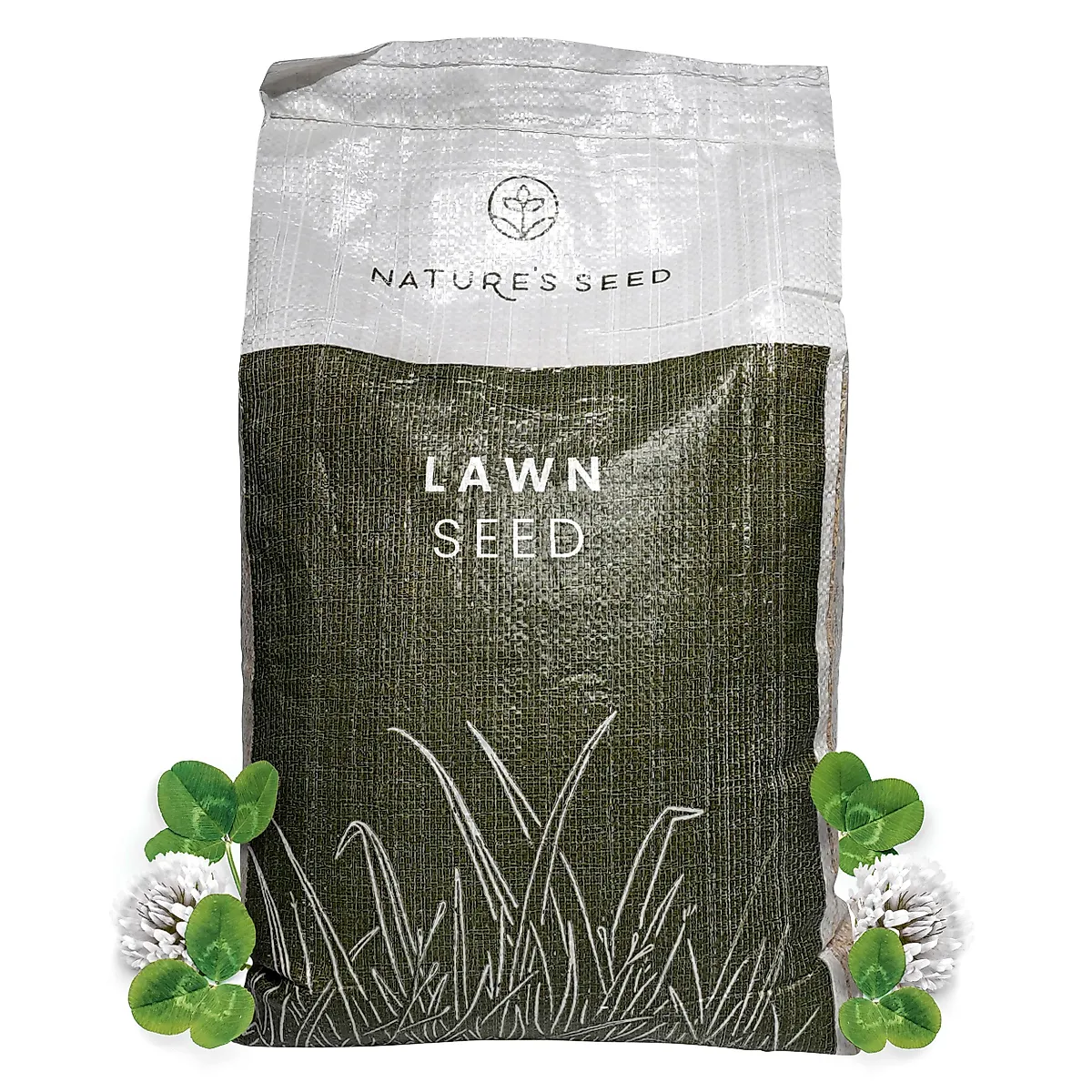 Nature’s Seed White Dutch Clover Seed, Drought Tolerant Ground Cover, Low Maintenance Garden Yard Lawn Alternative, 5000 sq ft