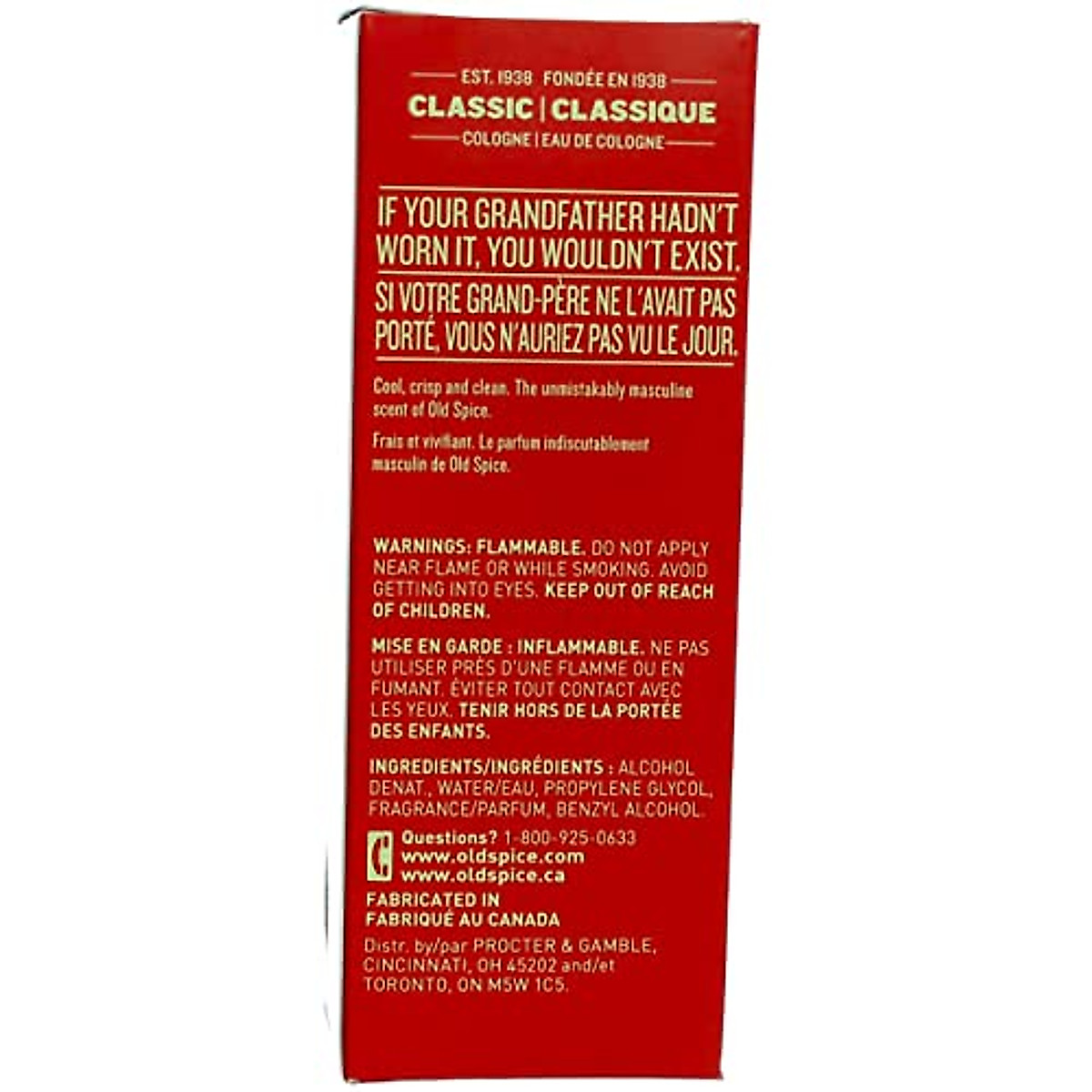 Old Spice Classic Cologne Spray - 4.25 Ounce (Value Pack of 3)