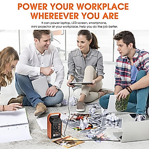 Takki Portable Camping Power Station with Camping Lantern, 22500mAh Solar Generator with Peak 120W/110V AC Outlet USB Port, Laptop Charger Power Supply for Camping Home Emergency…