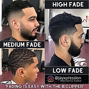 B. WEISS Professional Stainless Steel Hair Clippers for Home Use, Beginners Cordless Grooming Kit for Hair Cutting at Home, Beard, Body Hair,Rechargeable with LED Display