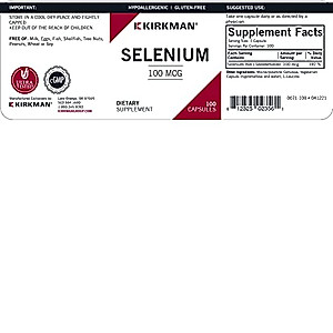Selenium 100 mcg Capsules - Hypo - 100 ct.