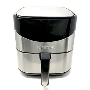 Gourmia GAF685 Stainless Steel No Oil Healthy Frying 6 Quart Digital Air Fryer (Certified Refurbished)