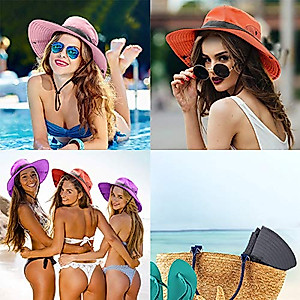 Sun Hats for Women Beach Hat Womens Sun Hat Ponytail Hat Sun Hat with Ponytail Hole for Women Black