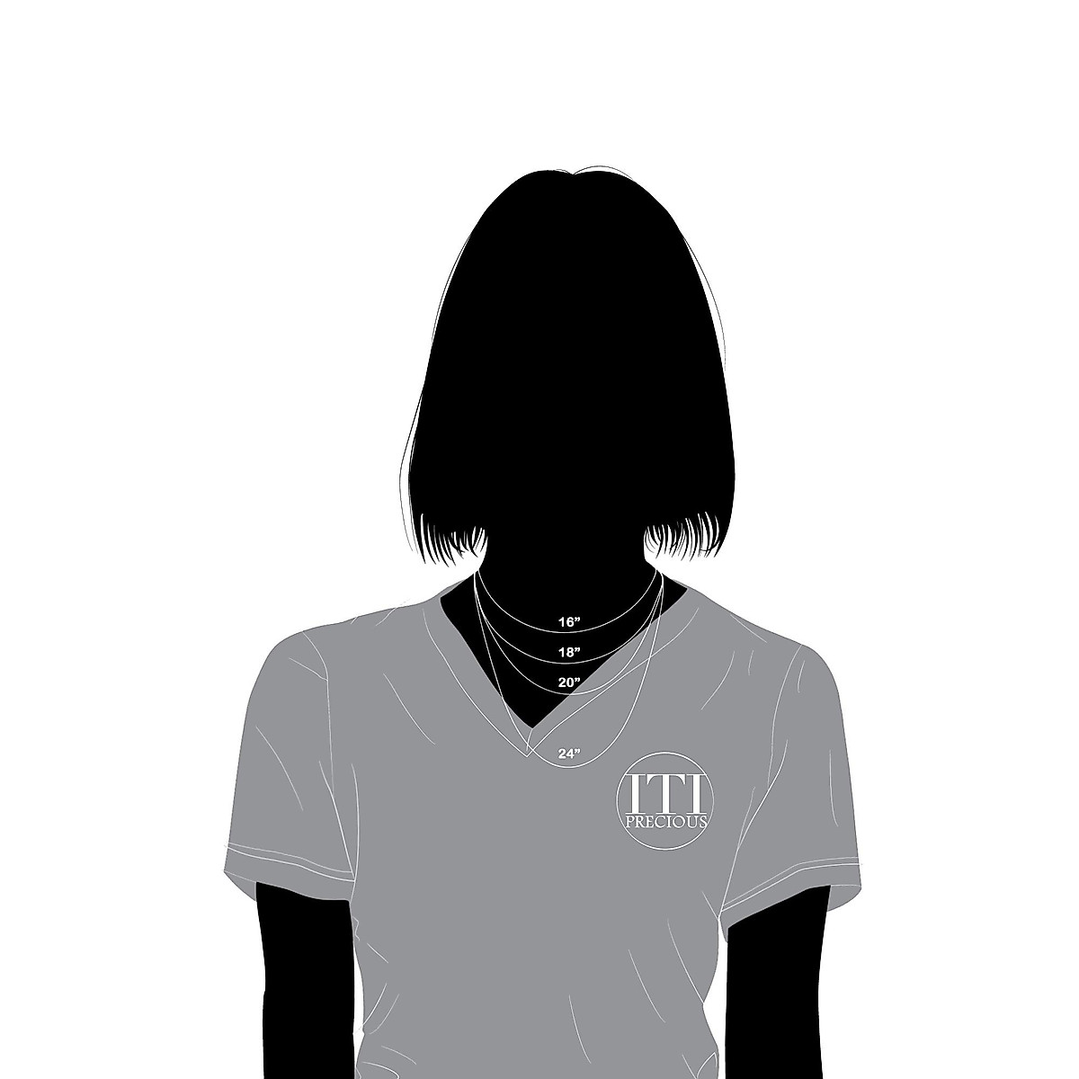 ITI Precious NYC Solid 925 Sterling Silver Russian Orthodox Cross with Blue Enamel (40 x 21 mm) with Sterling Silver Chain (24 in)